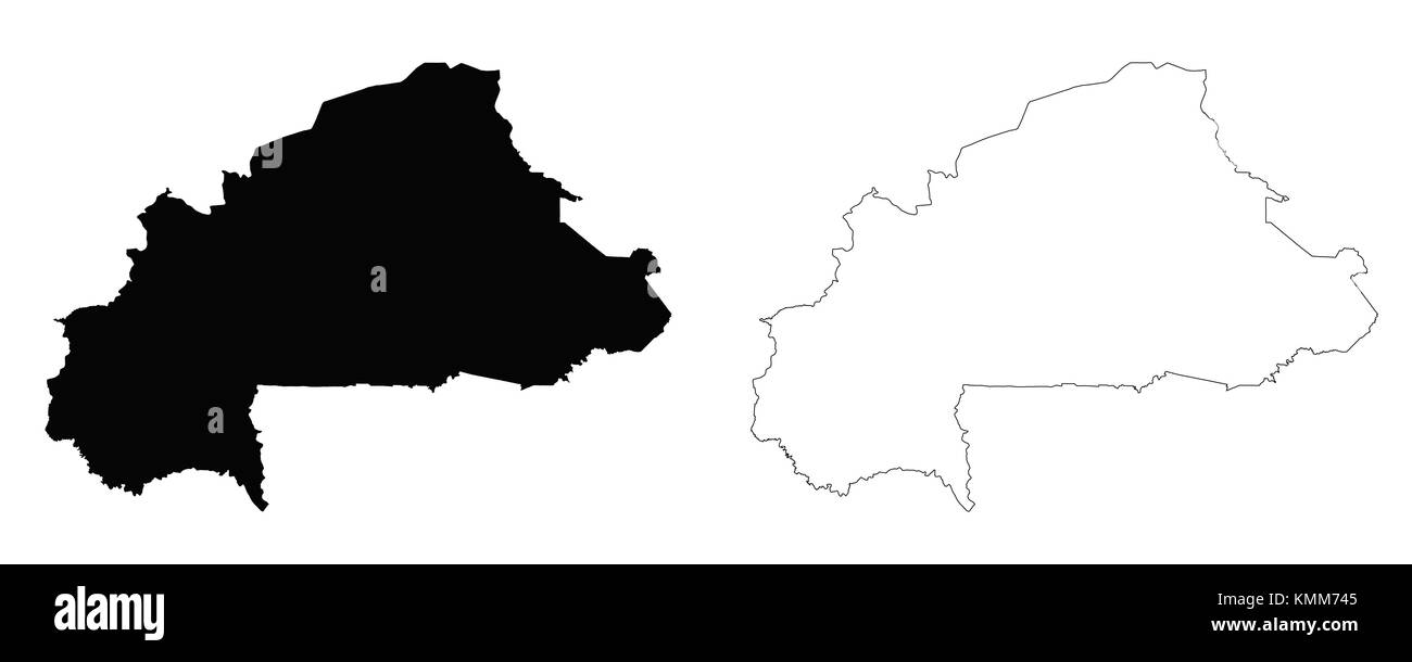 Burkina Faso Outline Map Stock Vector Image And Art Alamy