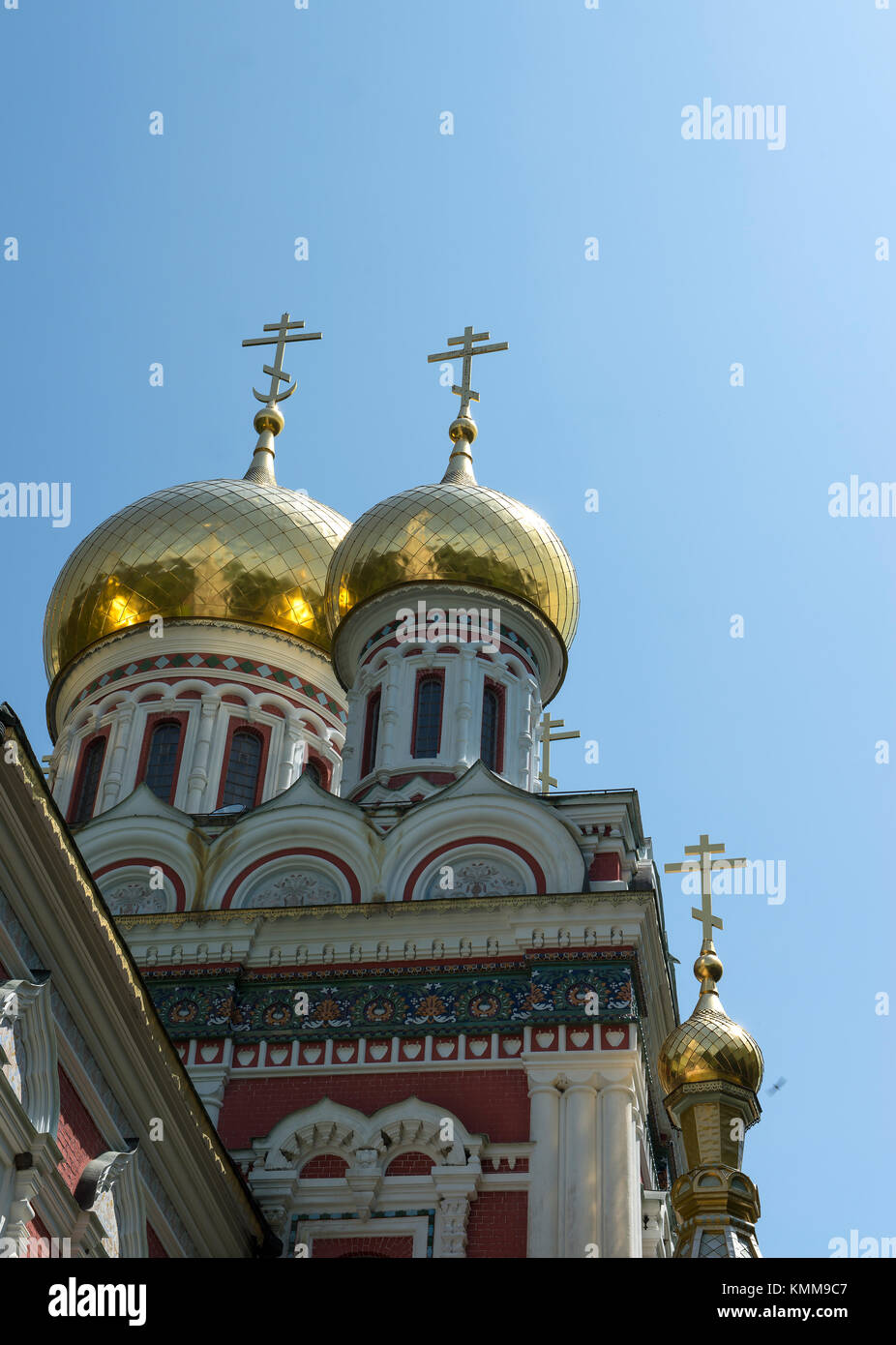 russian church exterior, dome reflrcting sunlight Stock Photo - Alamy