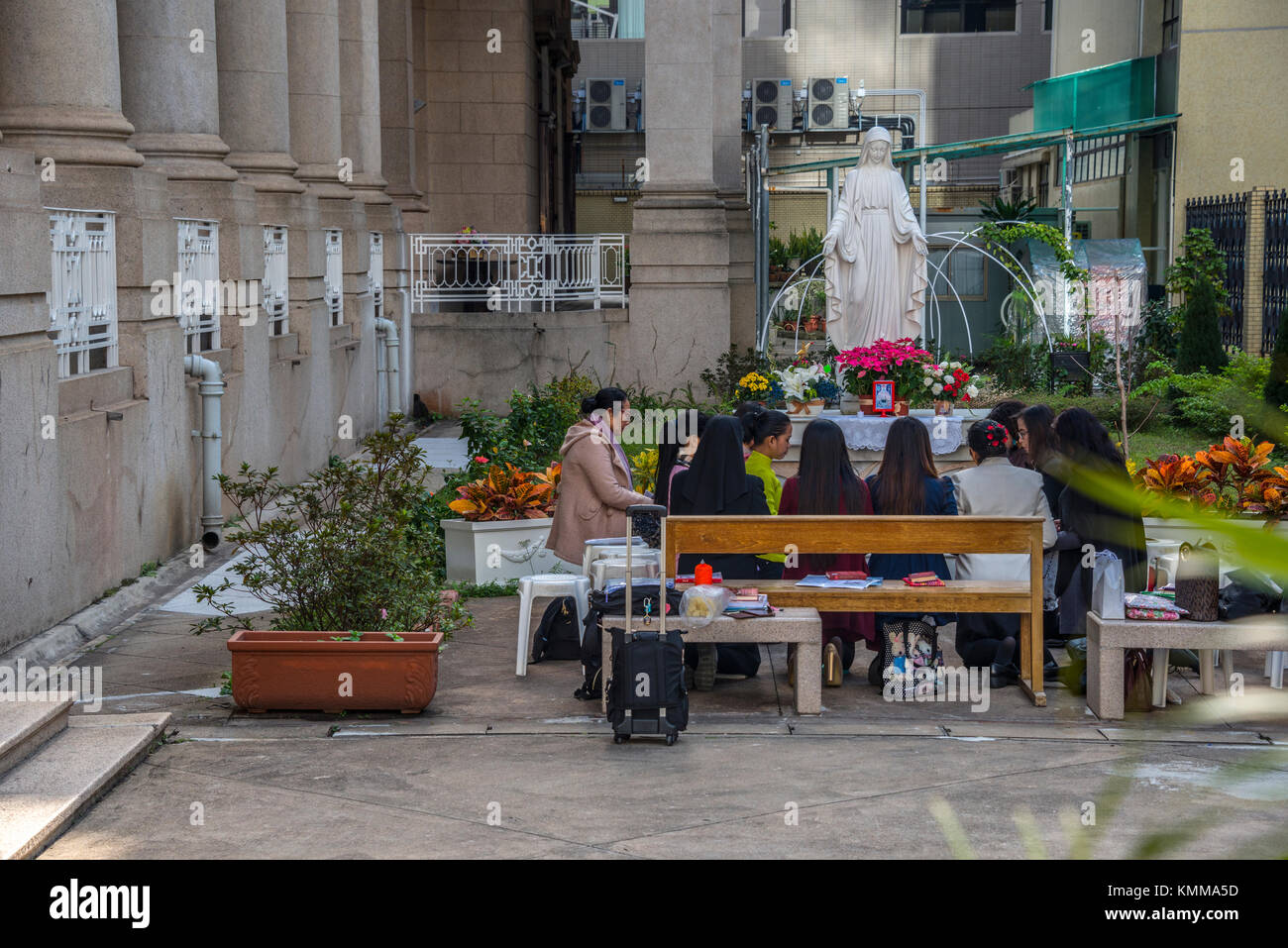 Outdoor Prayer Gathering at Christ the King Chapel, Causeway Bay, Hong ...
