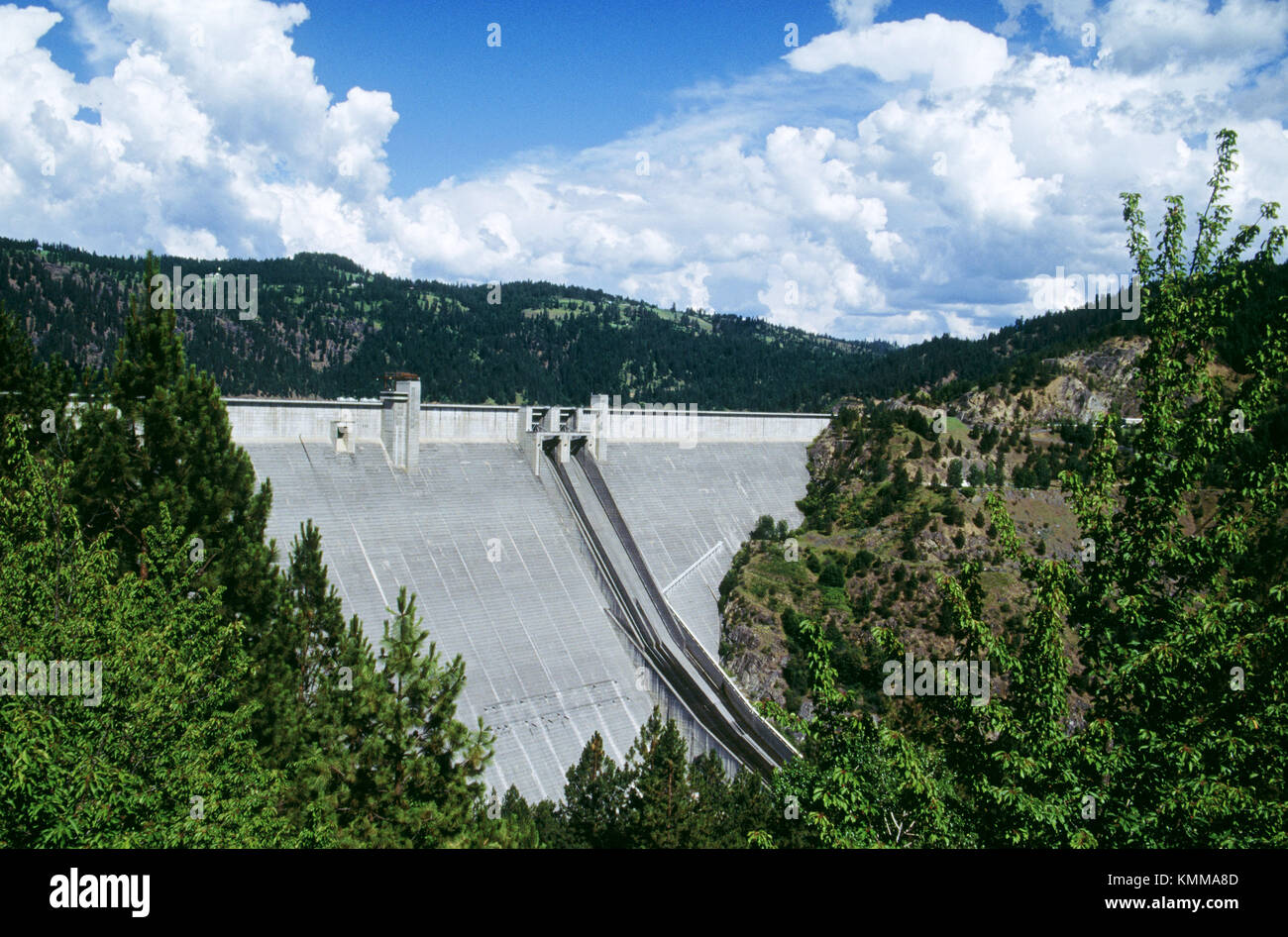 Dworshak Dam, Clearwater County. Idaho. USA Stock Photo - Alamy