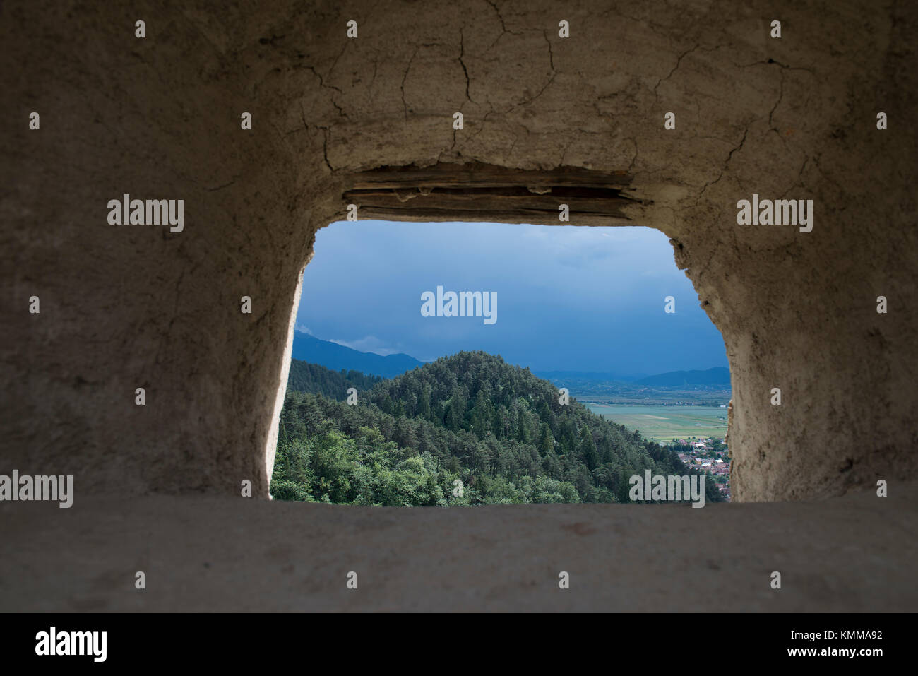 castle window view Stock Photo - Alamy