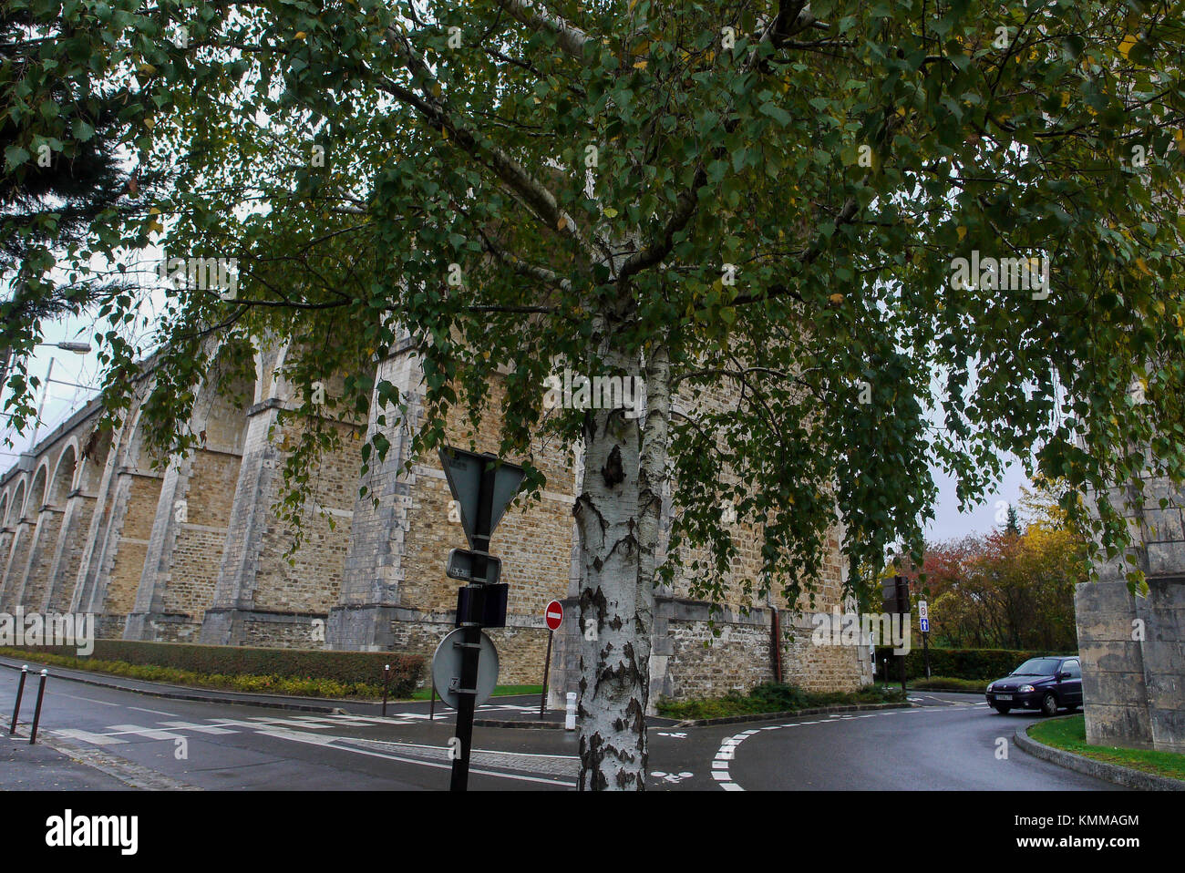 The railway Viaduc, Avon, France Stock Photo - Alamy