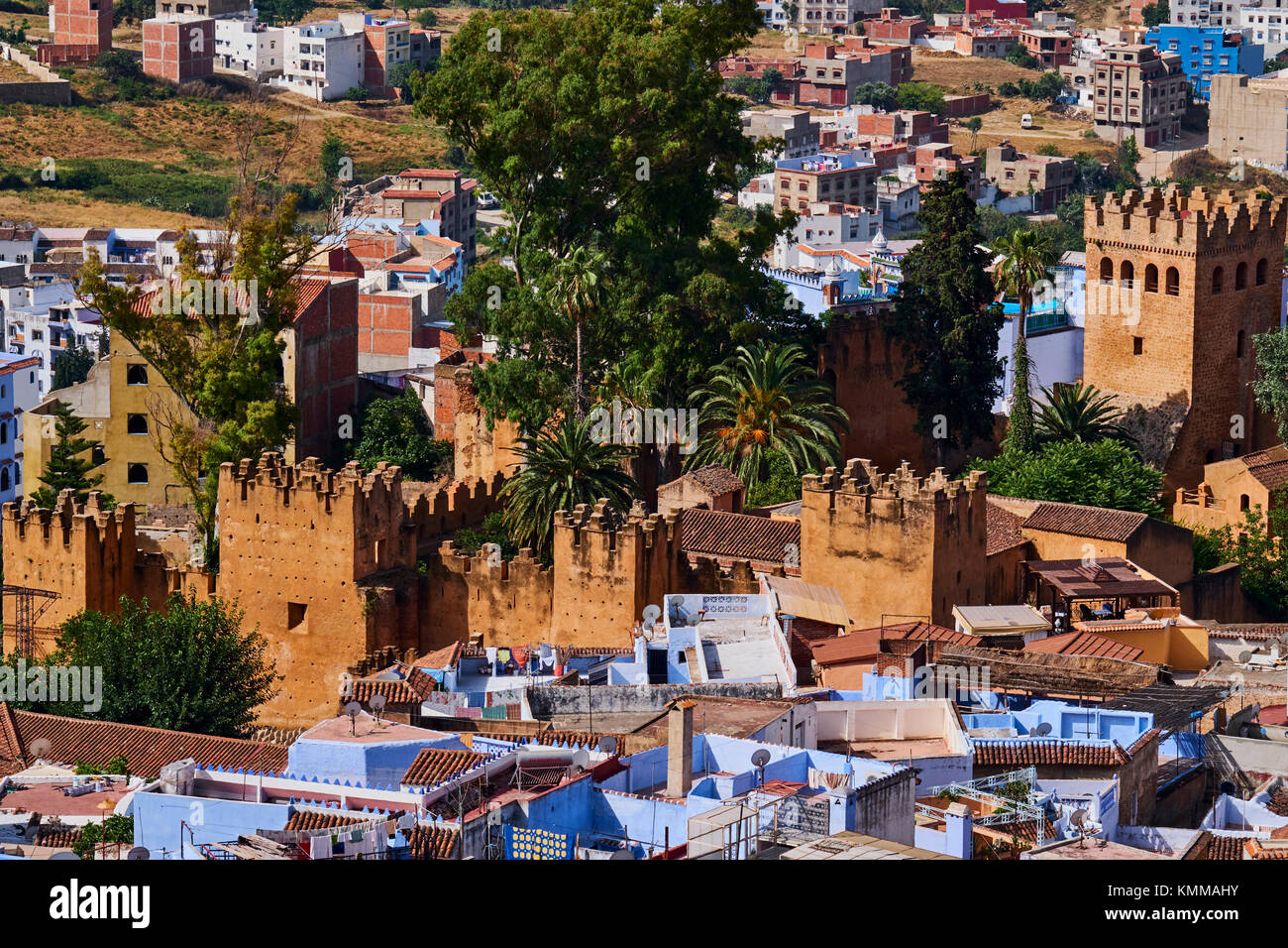 Morocco, Rif area, Chefchaouen (Chaouen) town, the blue city Stock ...