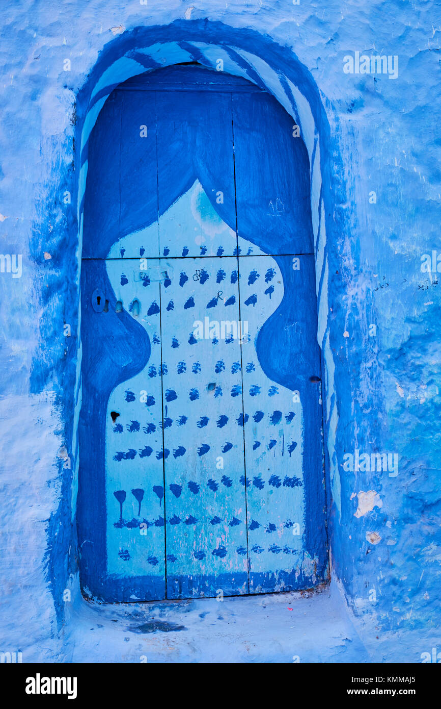 Morocco, Rif area, Chefchaouen (Chaouen) town, the blue city Stock ...