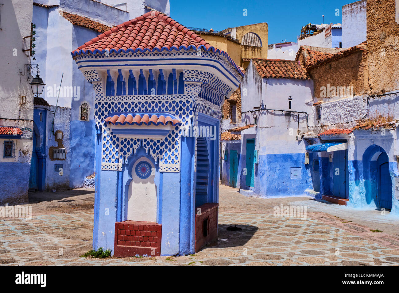Morocco, Rif area, Chefchaouen (Chaouen) town, the blue city Stock ...