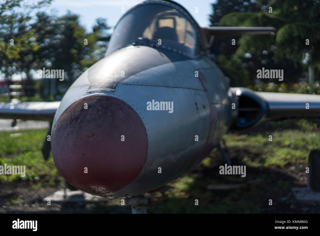 military aircraft front view Stock Photo - Alamy