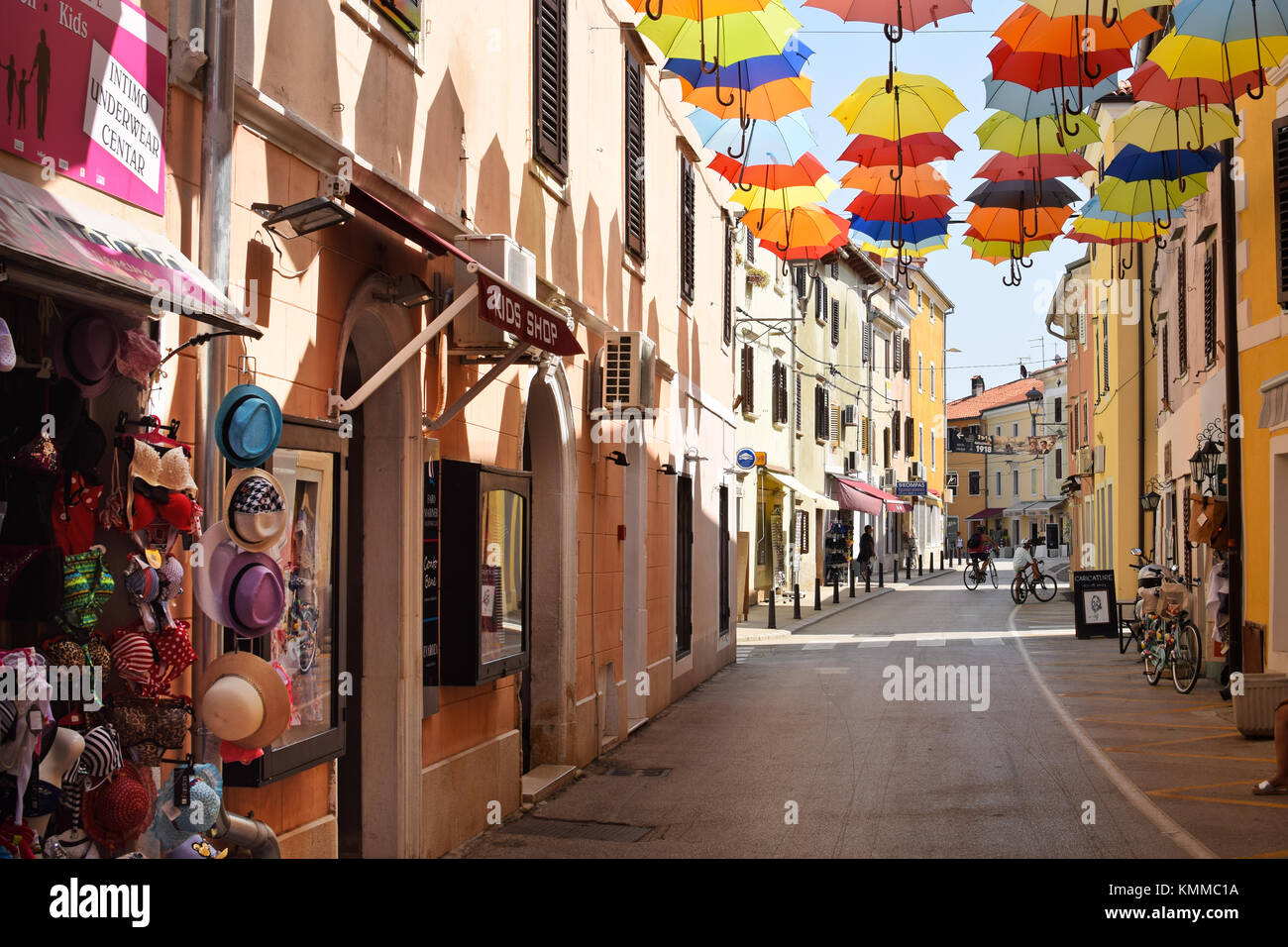 Narrow winding street in novigrad hi-res stock photography and images ...