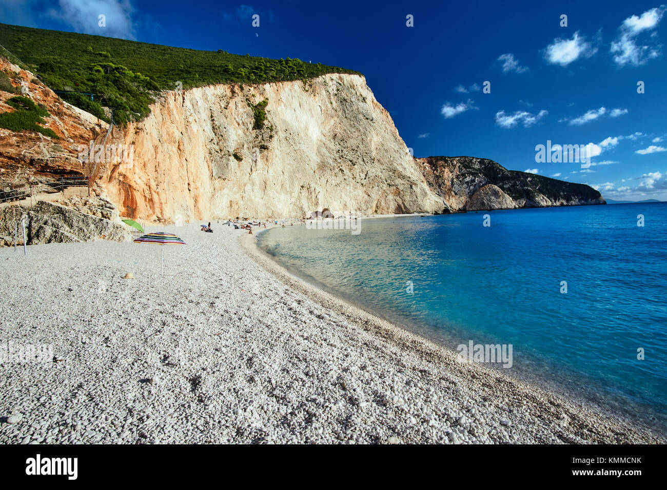 beach and Rocky cliff on the Greek island of Lefkada Stock Photo - Alamy