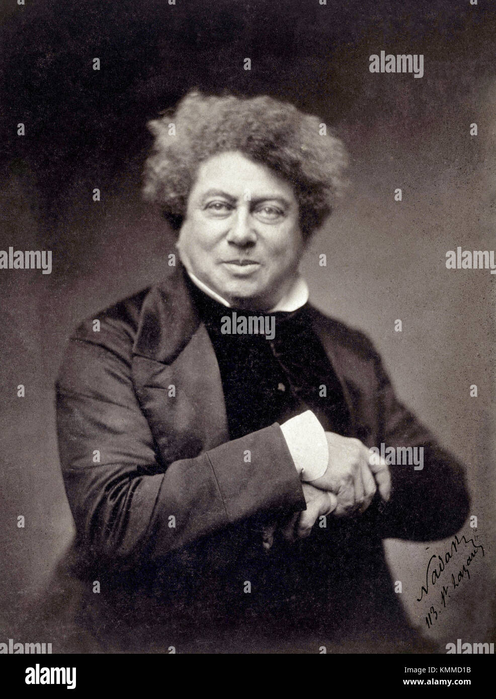 Alexander Dumas, Alexandre Dumas, French writer, author Stock Photo - Alamy