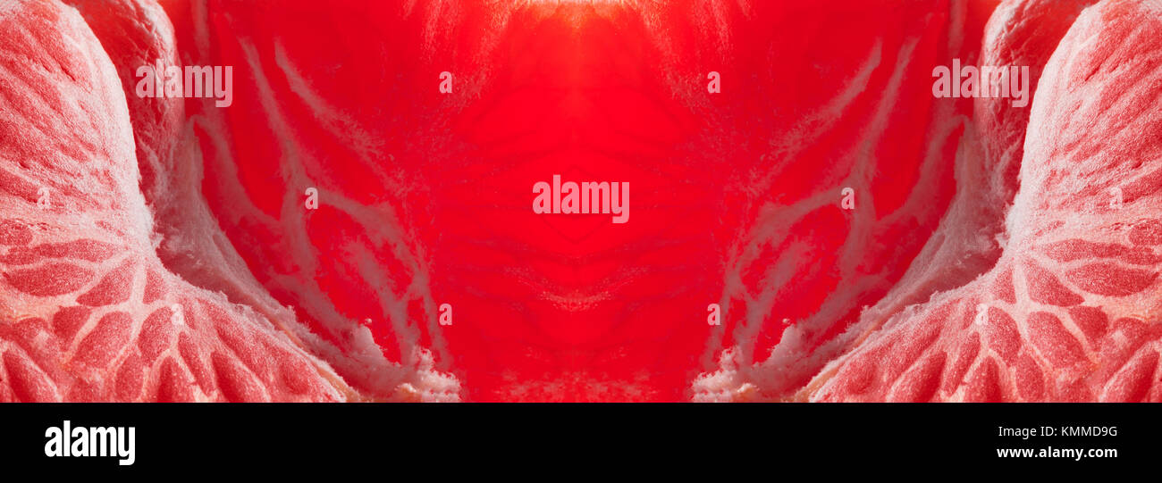 red mandarin inner texture Stock Photo - Alamy