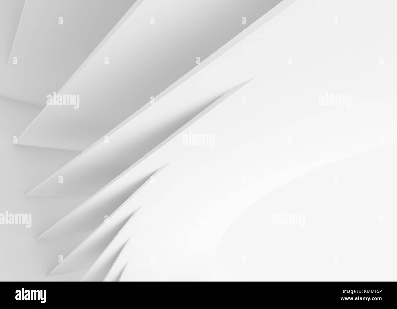 Abstract white digital background, decorative geometric installation ... Abstract white digital background, decorative geometric installation ...