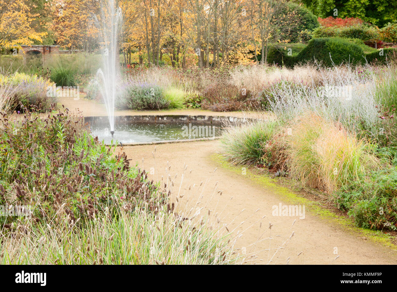 Scampston Hall Walled Garden, North Yorkshire, in Autumn. October 2017 ...