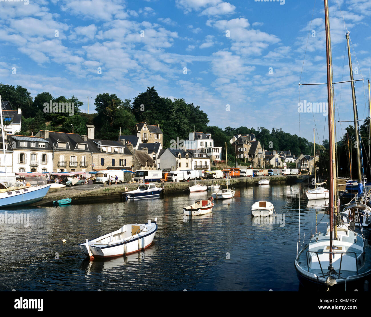 9773. Finistere, Pont Aven & R Aven, Brittany, France Stock Photo - Alamy