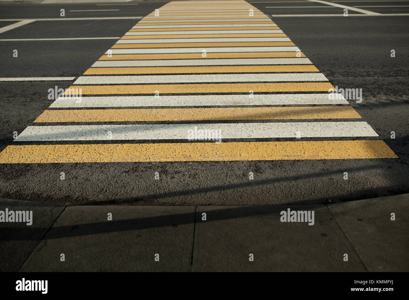 new white and yellow pedestrian bacground in the city. Crosswalk Stock ...