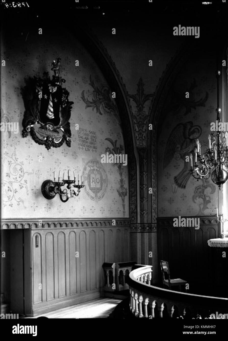An image of Valbo Church (Valbo kyrka) in Sweden, cataloged as KMB ...