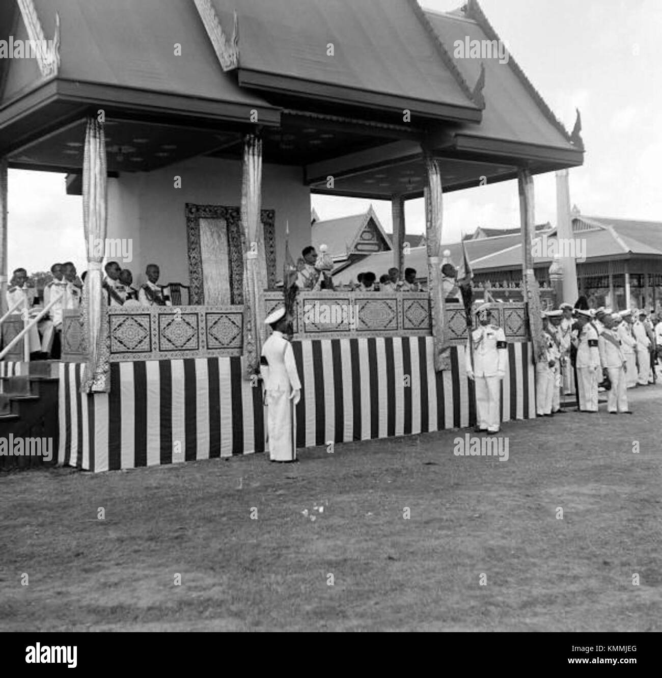 King Bhumibol Adulyadej of Thailand is seen during the funeral ...
