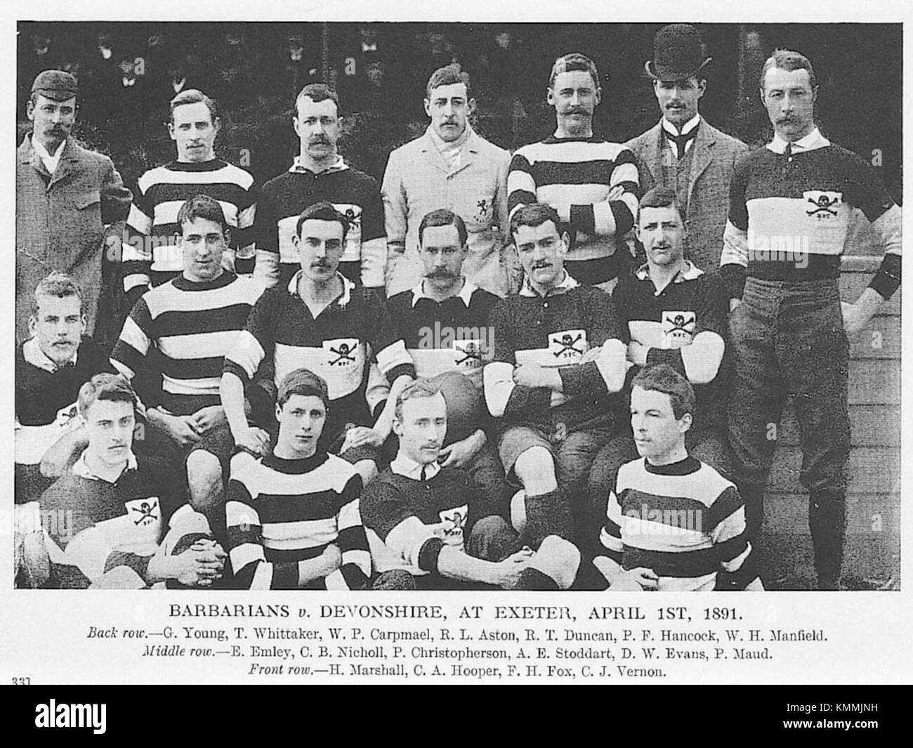 A historical image or reference to the Barbarian Football Club ...