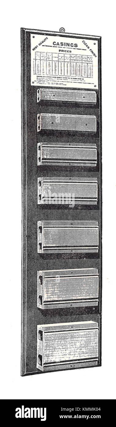 This display board highlights the progress in electrical cable casing ...
