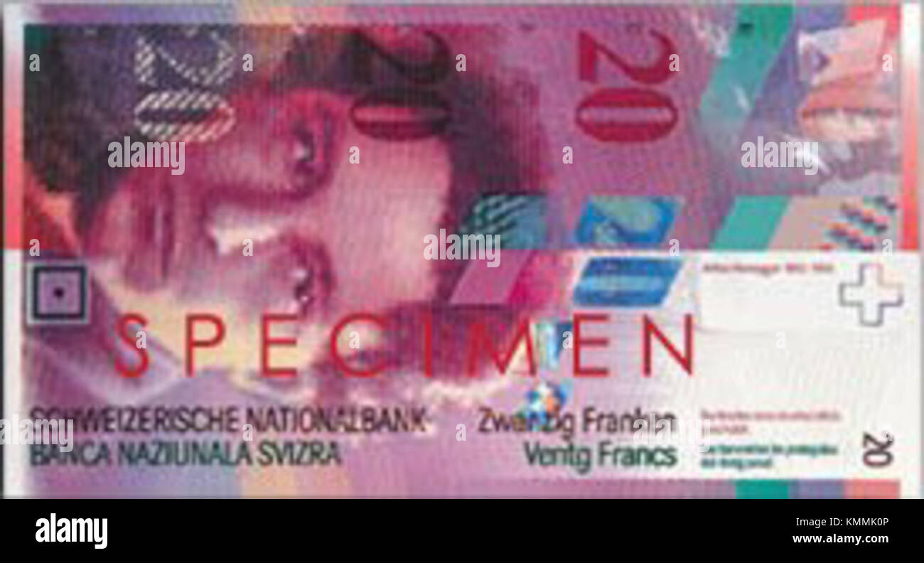 CHF20 8 front horizontal refers to the horizontal layout of a Swiss ...