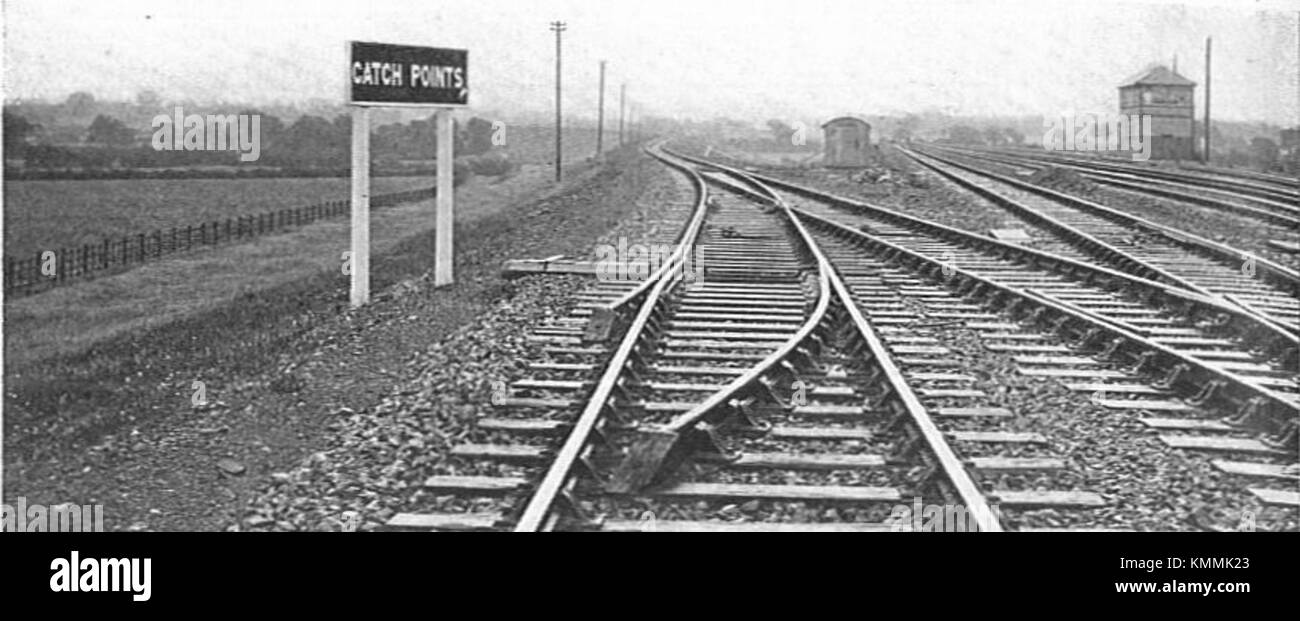 Catch points (CJ Allen, Steel Highway, 1928 Stock Photo - Alamy