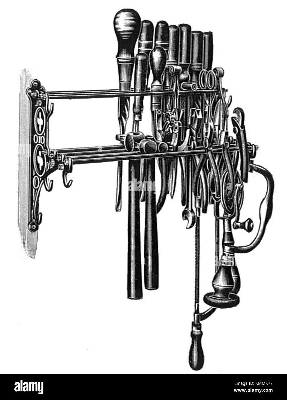 A garage tool rack is an organizational system used to store and hang ...