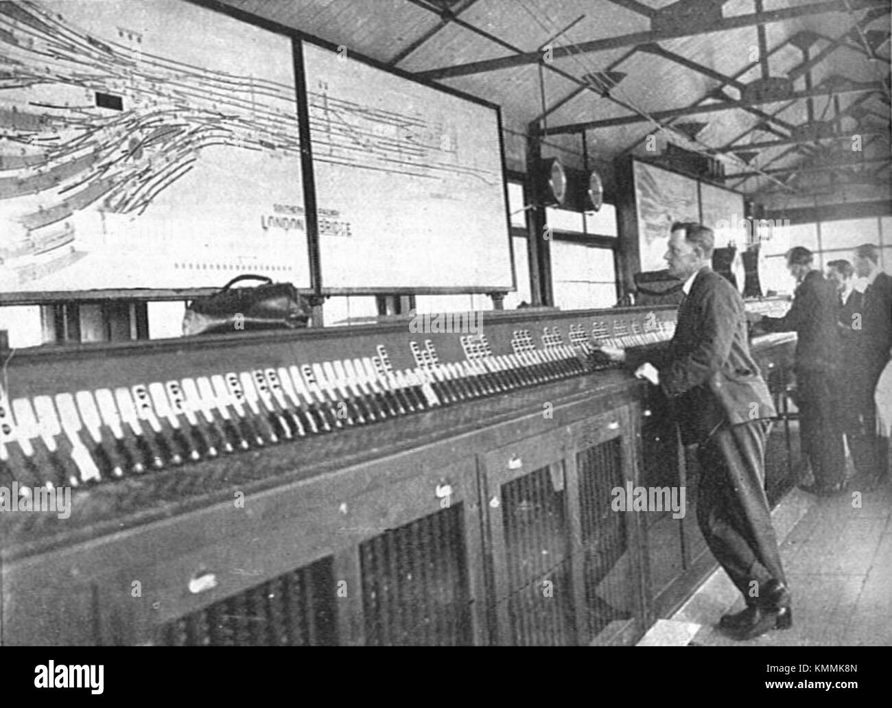 The electric frame signalbox at London Bridge, designed by CJ Allen in ...