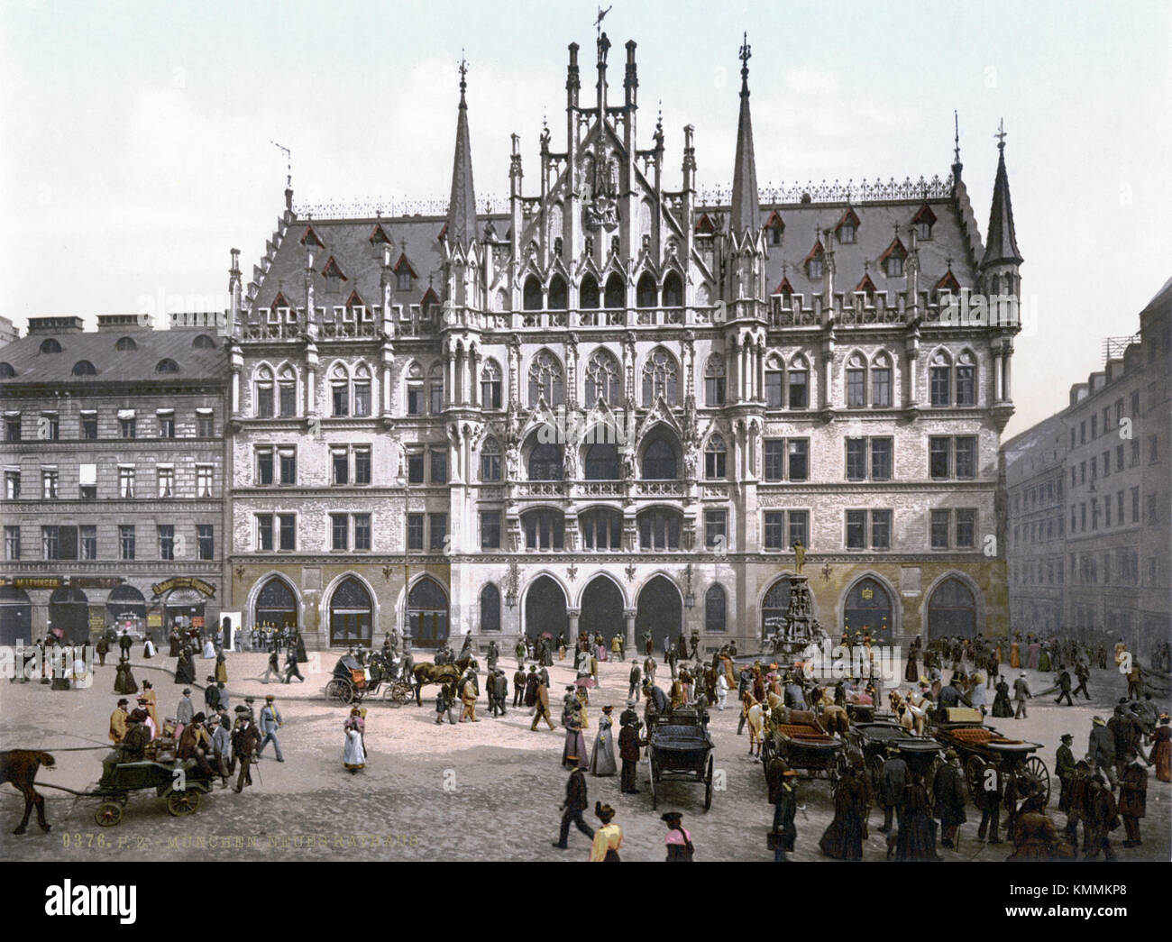 The Neues Rathaus (New Town Hall) in Munich, Germany, was completed in ...