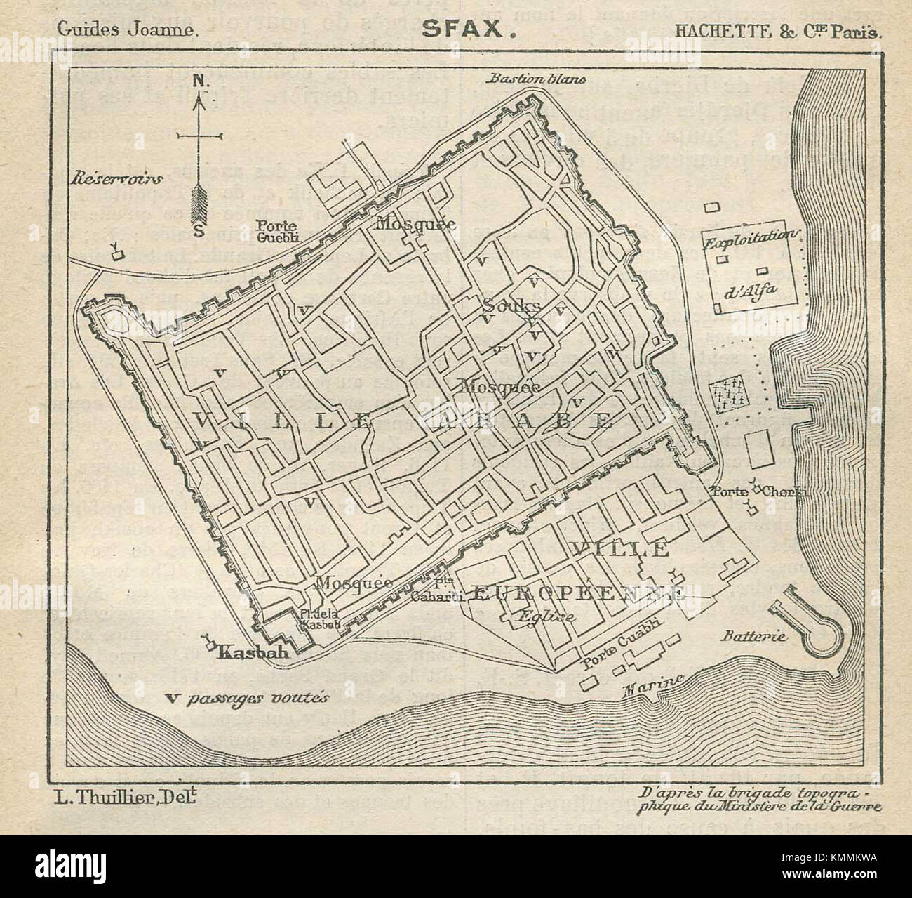 Plan Sfax 1888 is a historical map of the city of Sfax, Tunisia ...