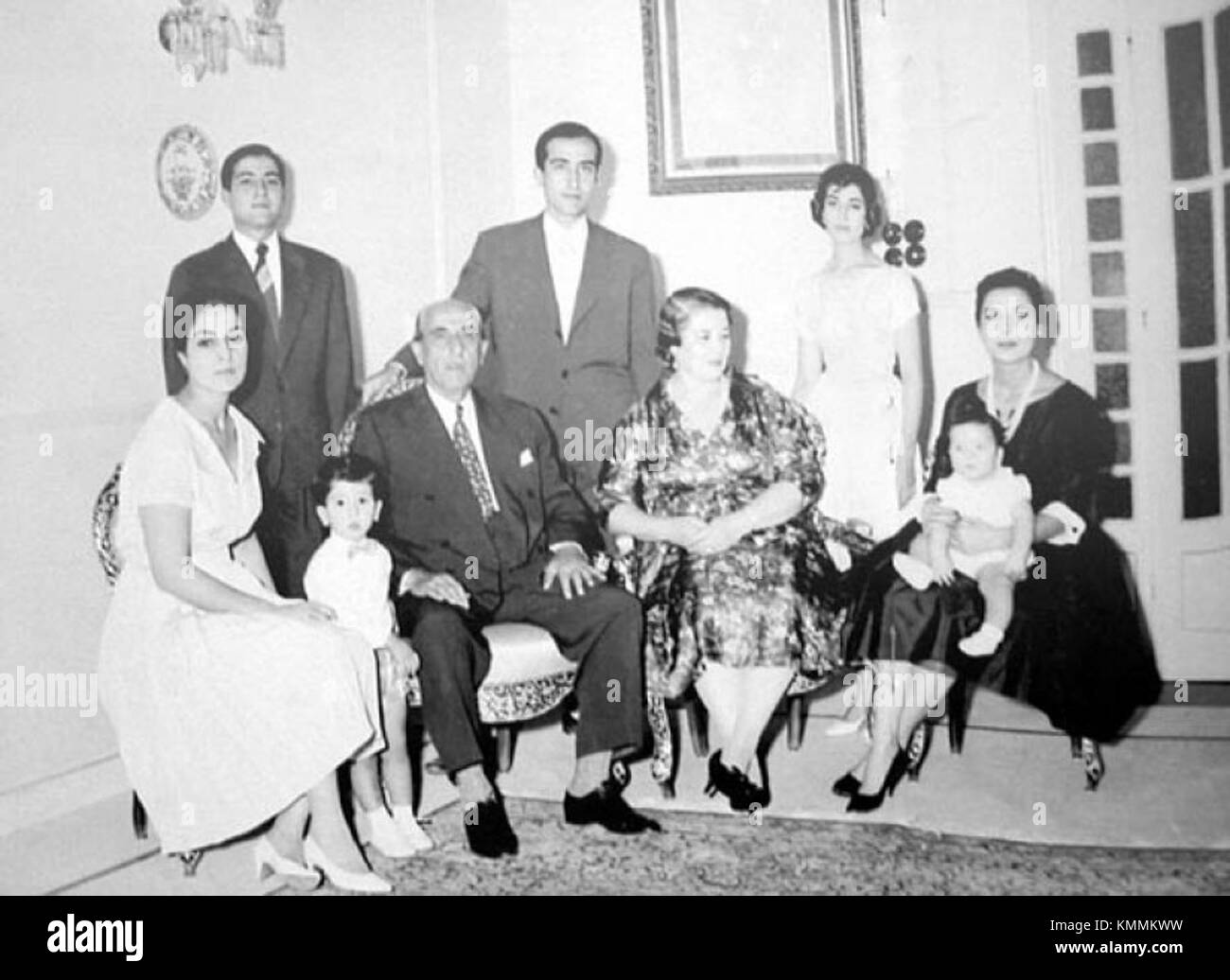 Photograph of President Shukri al-Quwatli of Syria and his family taken ...