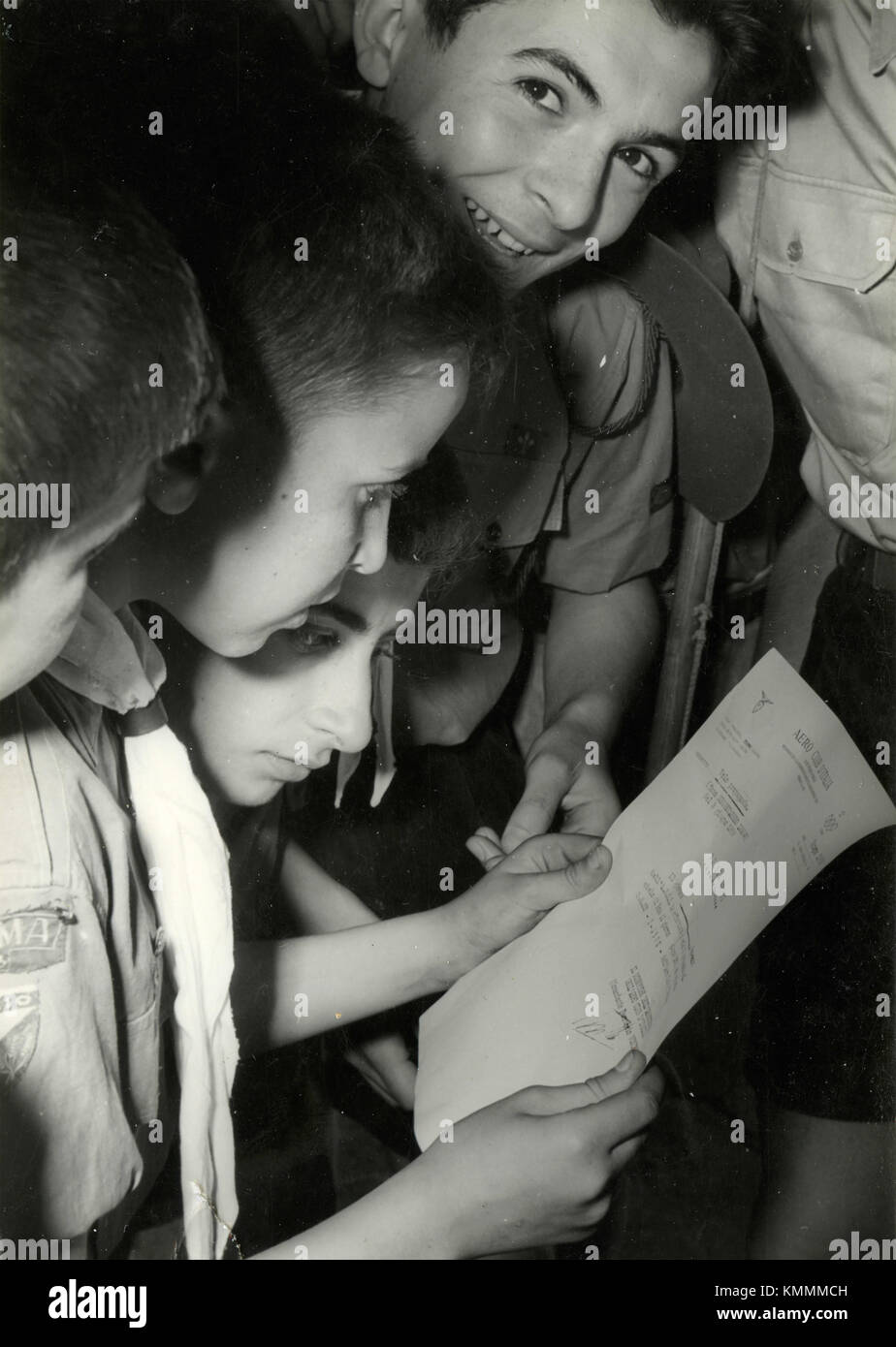 Children boy-scouts, Italy 1960s Stock Photo - Alamy