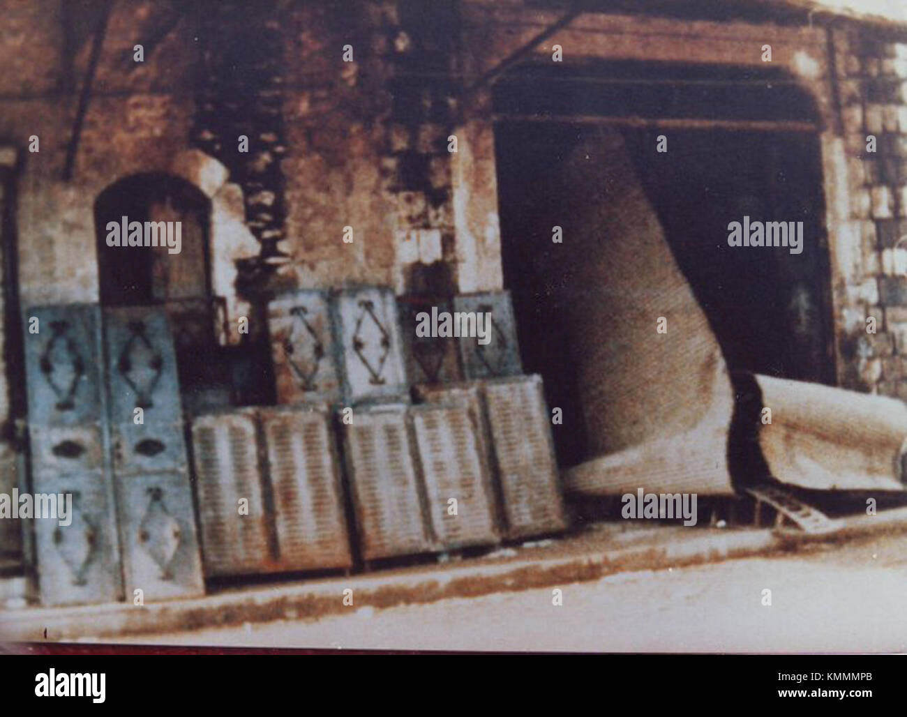 This image is a historical representation following the Hama Massacre ...