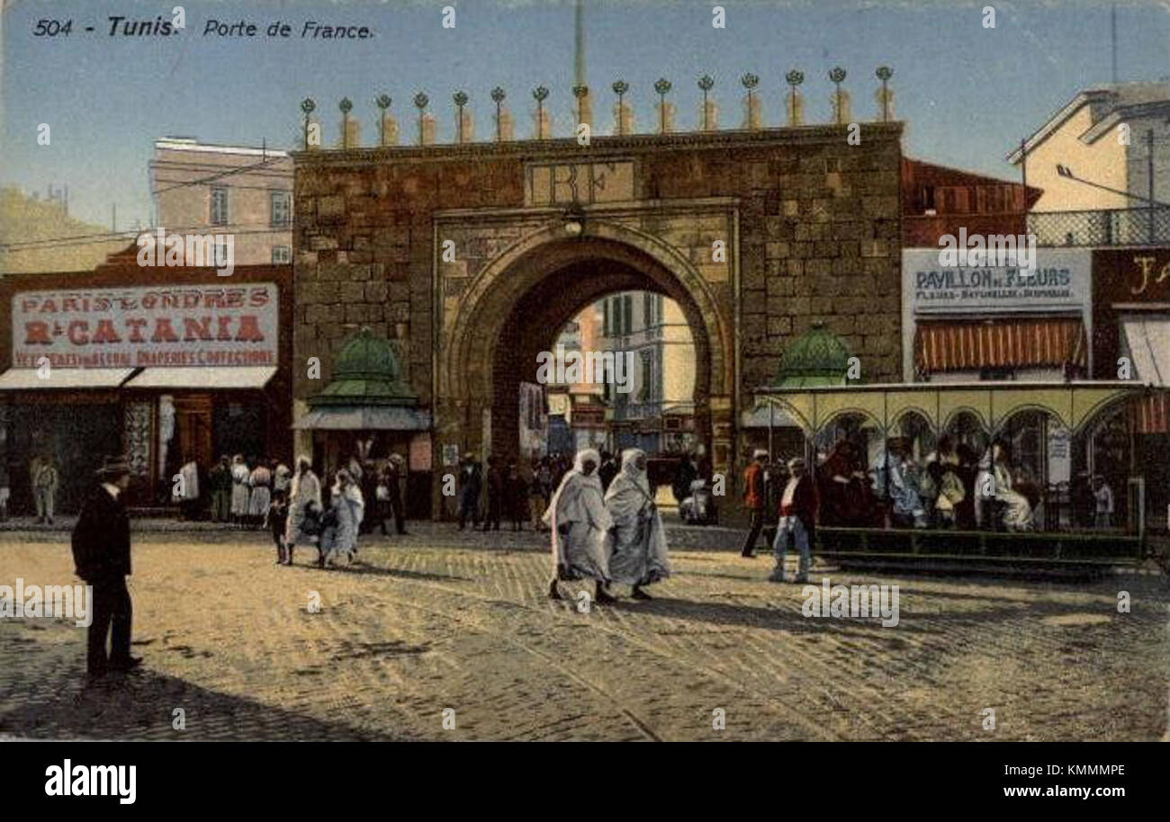 Bab El Bhar is a historic gate located in Tunis, Tunisia. Built in the ...