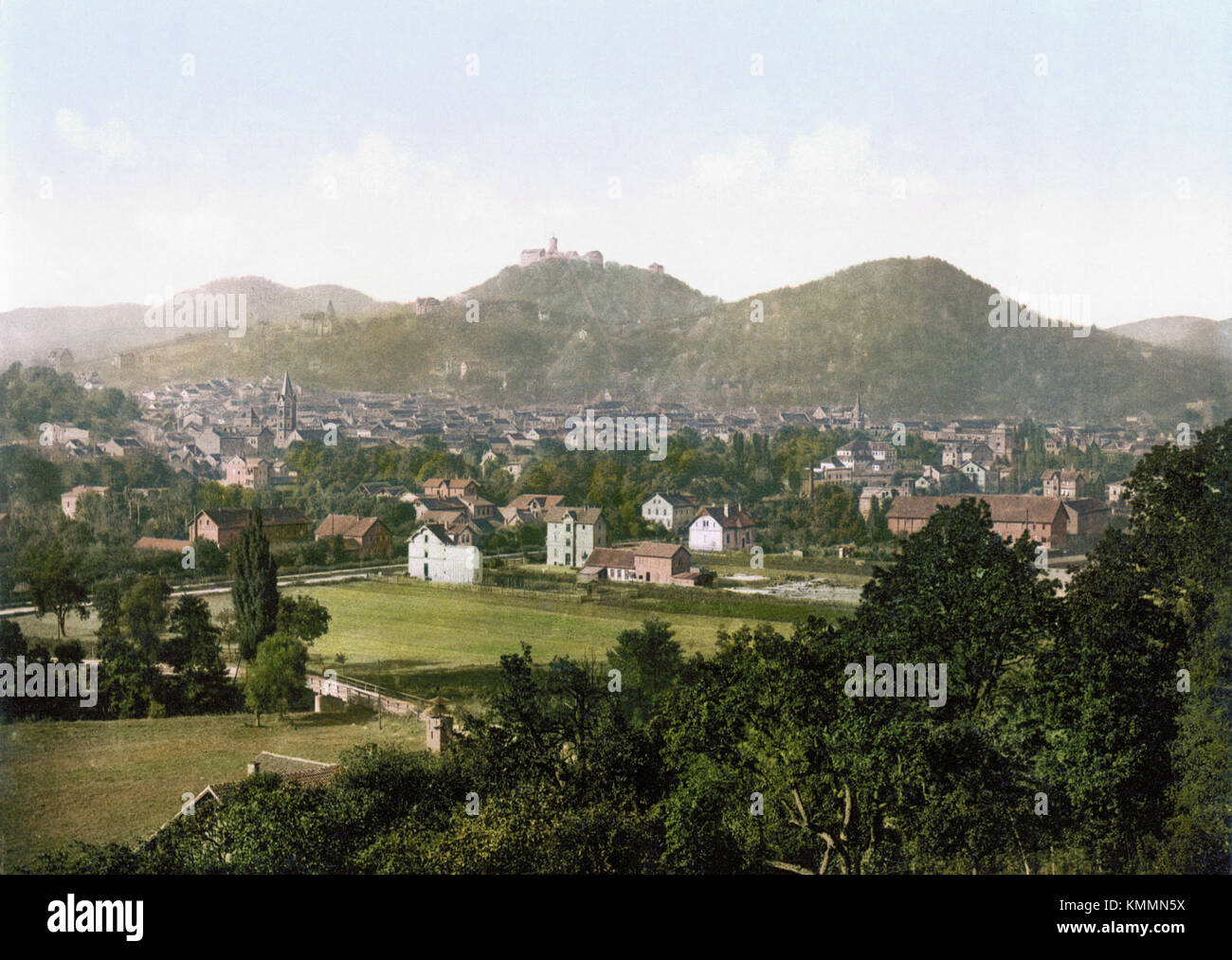Eisenach, a town in Thuringia, Germany, around 1900. Known for its rich ...