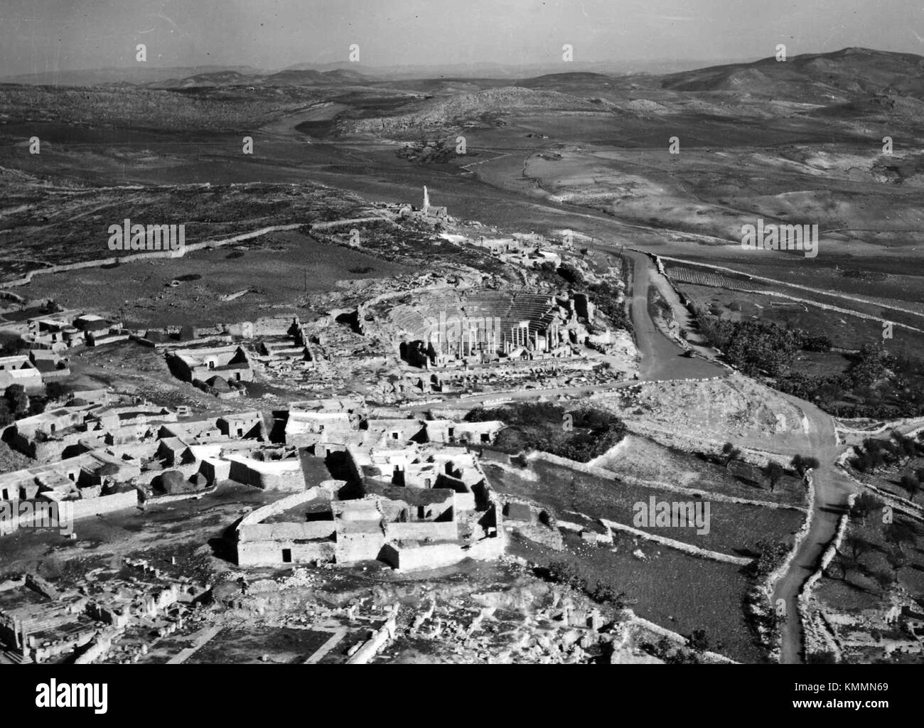 Dougga aerial hi-res stock photography and images - Alamy
