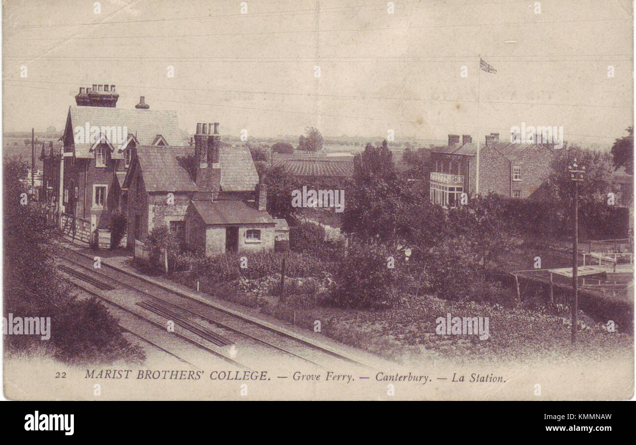 Grove Ferry and Upstreet station are located in Kent, England, and are ...