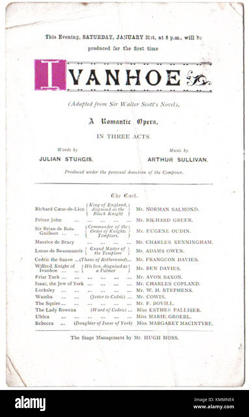 Ivanhoe Book High Resolution Stock Photography and Images - Alamy