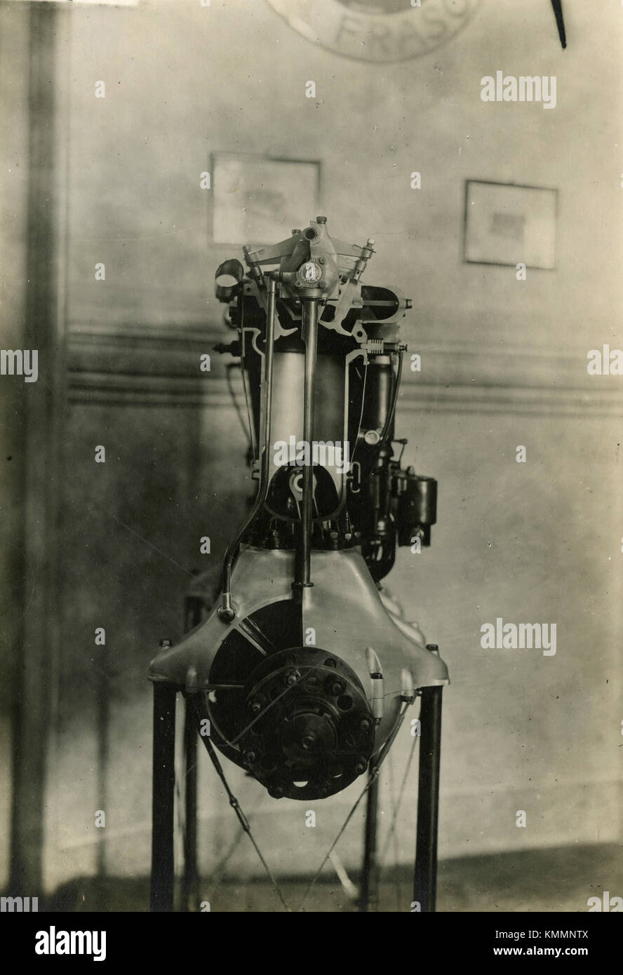 Aviation engine Isotta Fraschini, Italy 1910s Stock Photo - Alamy