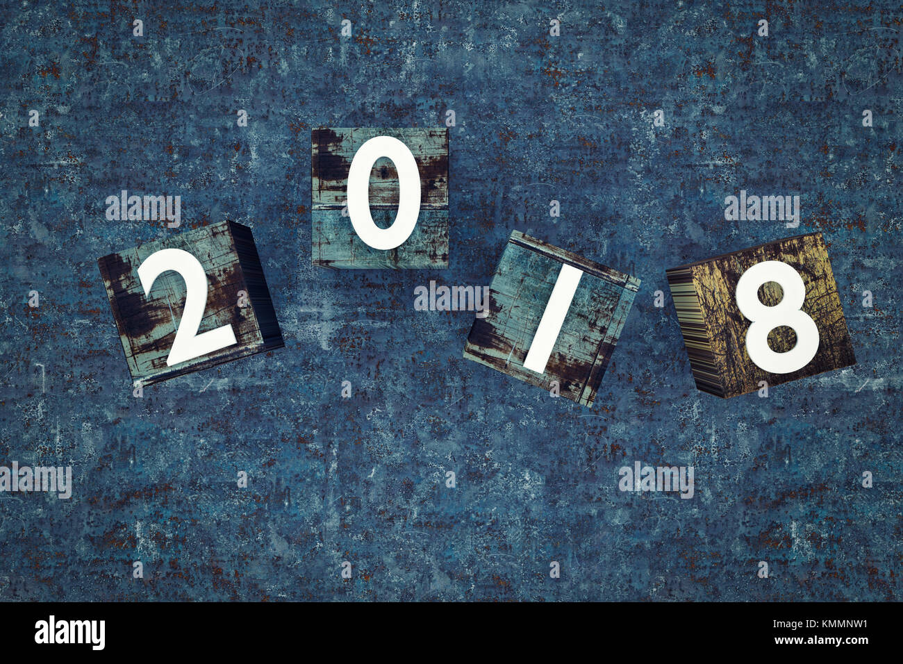 3d rendering of 2018 words Stock Photo - Alamy