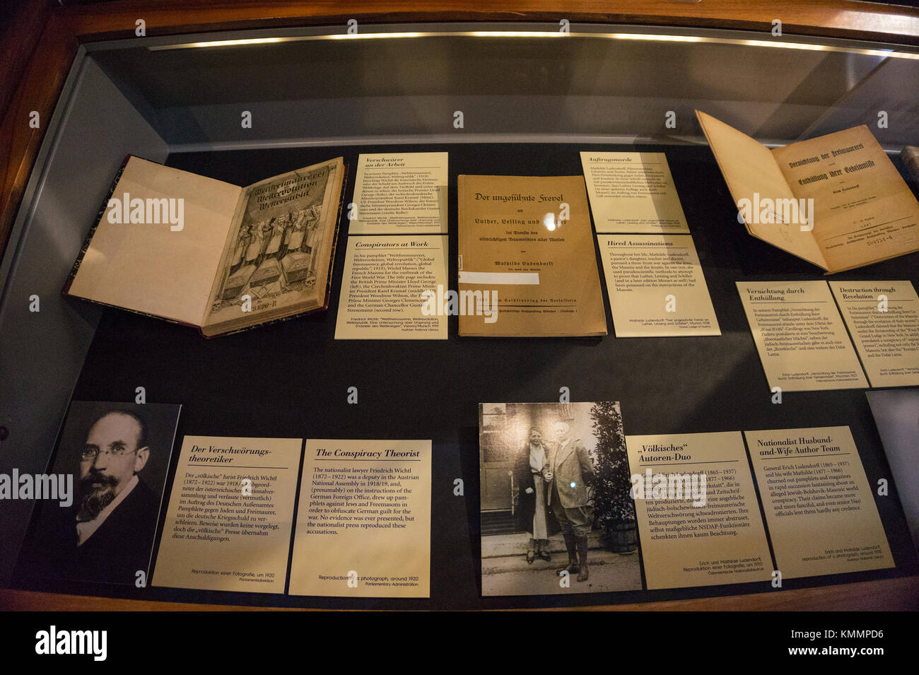 Masonic symbols and books exposed in the National public library of ...