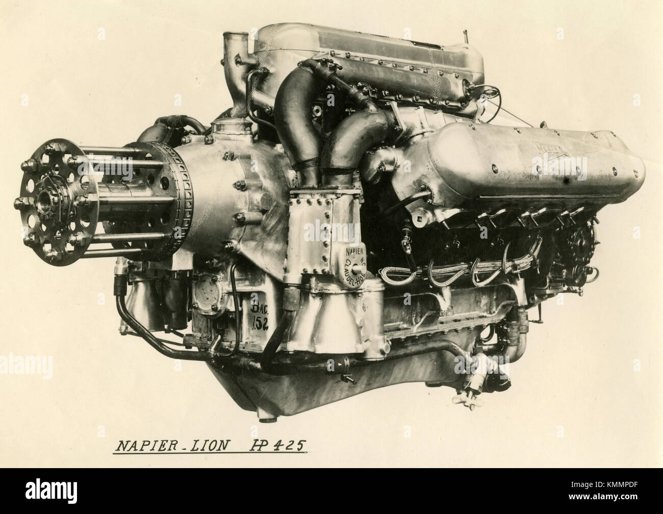 Aircraft engine Napier HP 425, France 1920s Stock Photo - Alamy