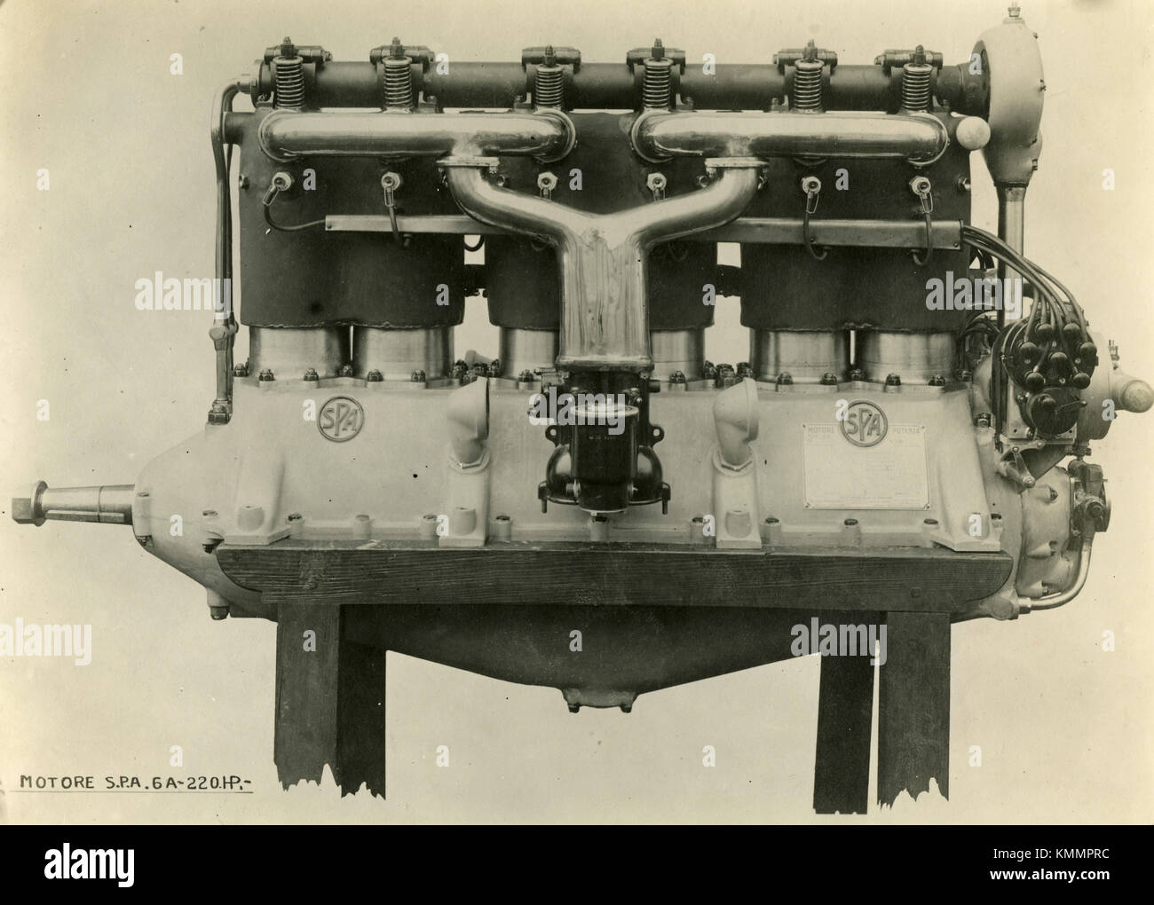 SPA aviation engine 6A HP 220, Italy 1920s Stock Photo - Alamy