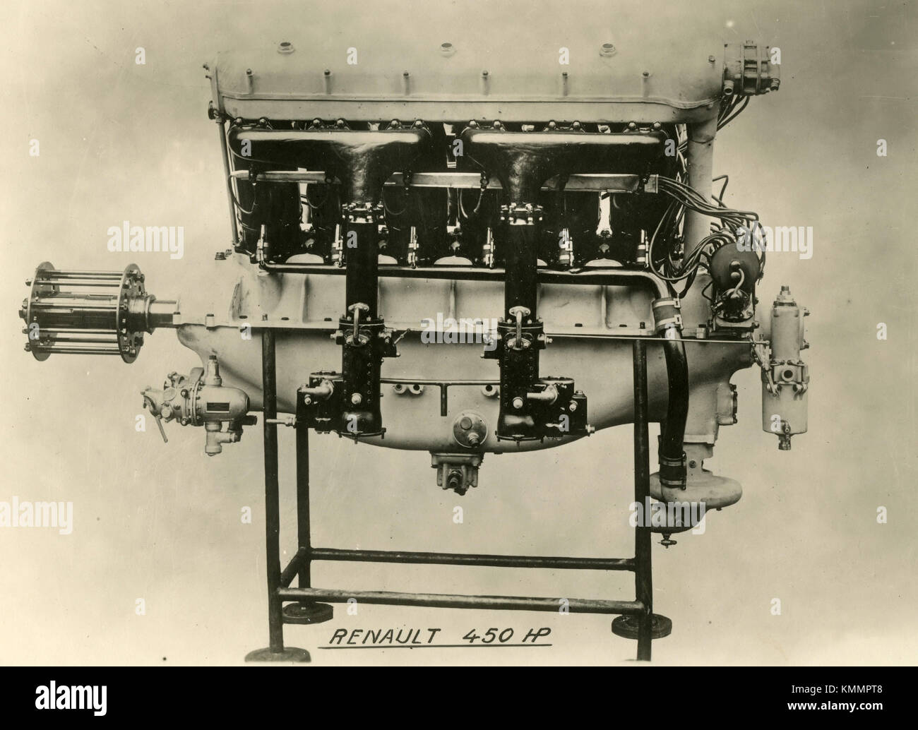 Aircraft engine Renault HP 450, France 1920s Stock Photo - Alamy