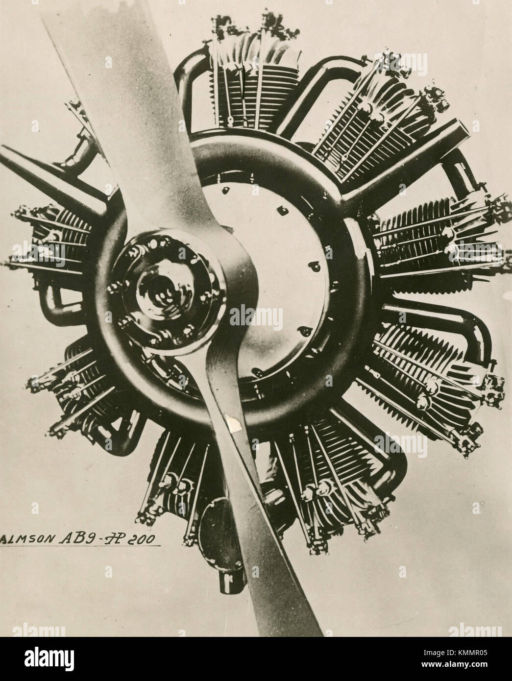 Aviation radial engine Salmson AB9 HP 200, France 1920s Stock Photo - Alamy