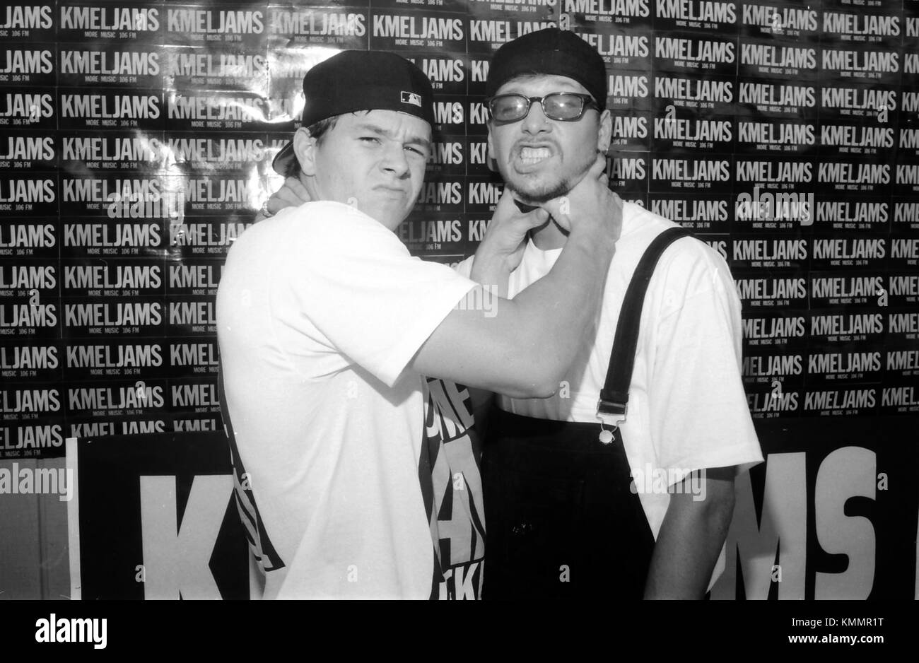 MOUNTAIN VIEW, CA - AUGUST 1: Mark Wahlberg and Donni Wahlberg at KMEL ...
