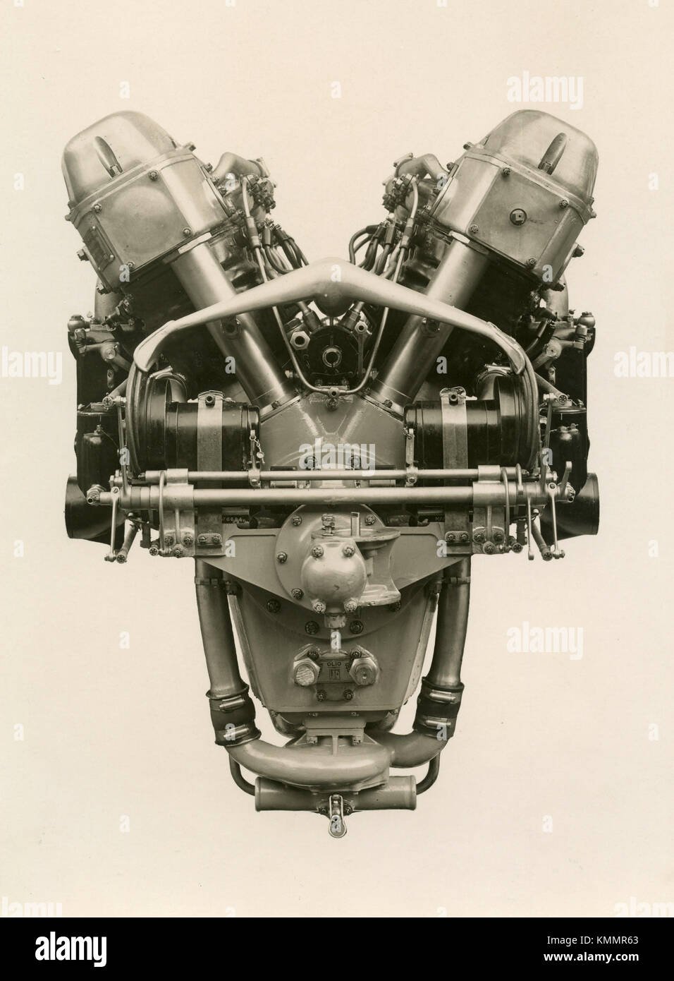 Aviation engine Isotta Fraschini Asso 500, Italy 1920s Stock Photo - Alamy