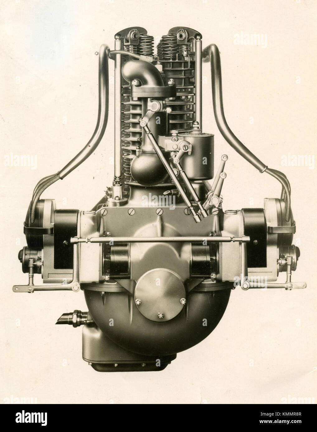 Unidentified aviation engine, 1920s Stock Photo - Alamy