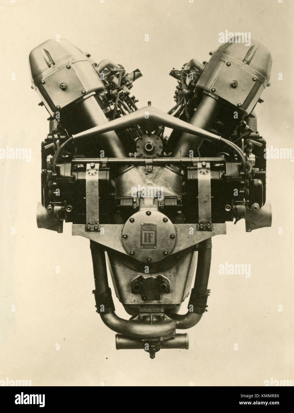 Aviation engine Isotta Fraschini Asso 500, Italy 1920s Stock Photo - Alamy
