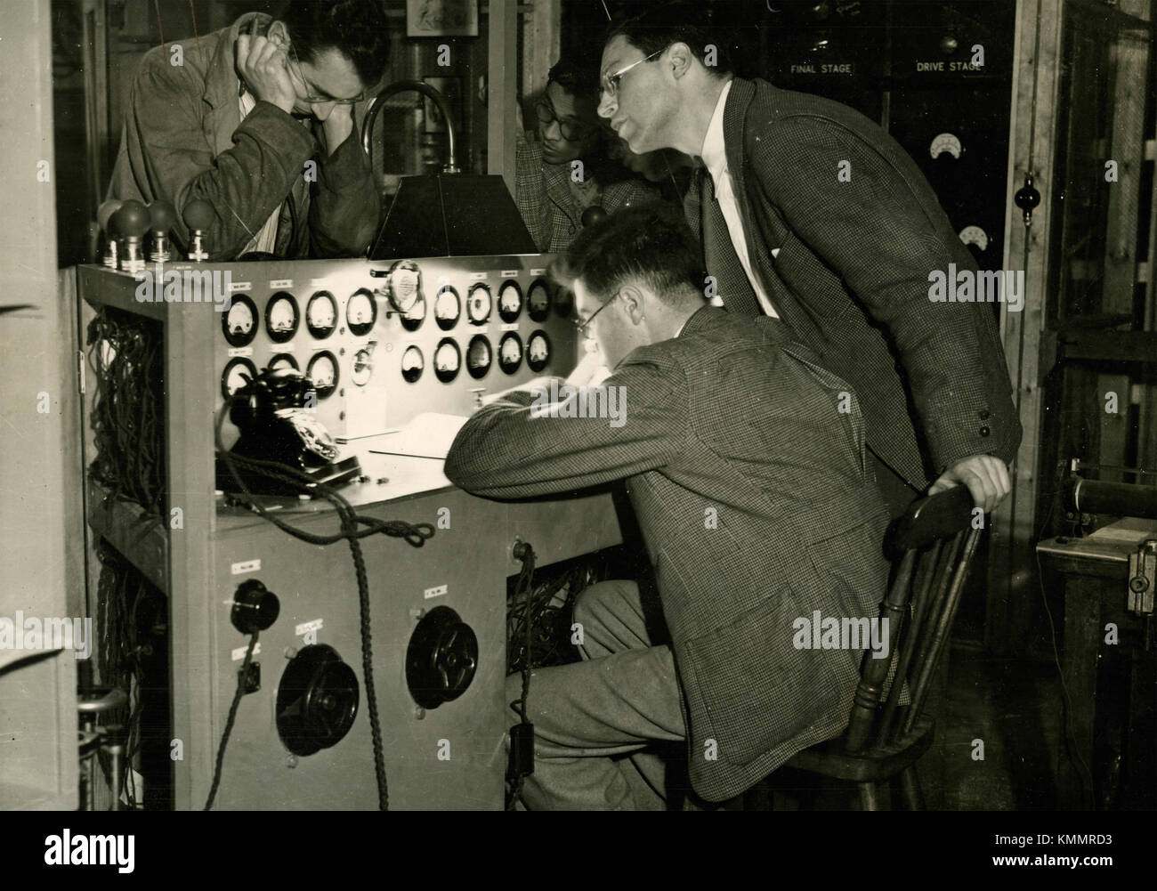 Control board of the Cyclotron Machine, Cambridge University Lab, UK ...