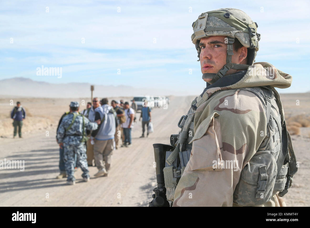 A U.S. Army Soldier assigned to 1st Brigade Combat Team, 1st Cavalry ...