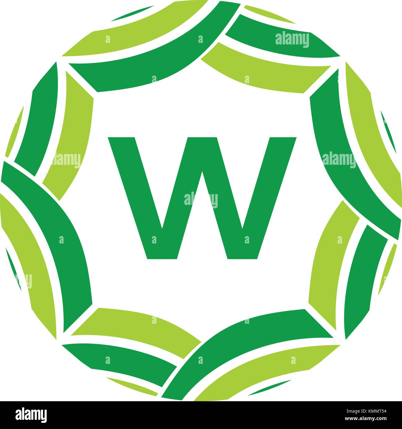 Ribbon Infinite Initial W Stock Vector Image & Art - Alamy